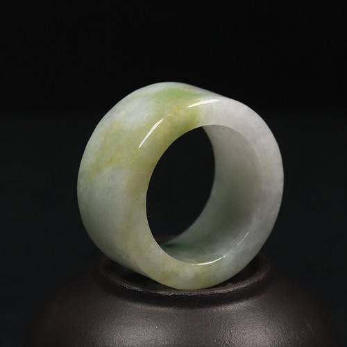 Size 9 Certified Grade A 100% Natural Green Jadeite Jade Thumb Ring ...