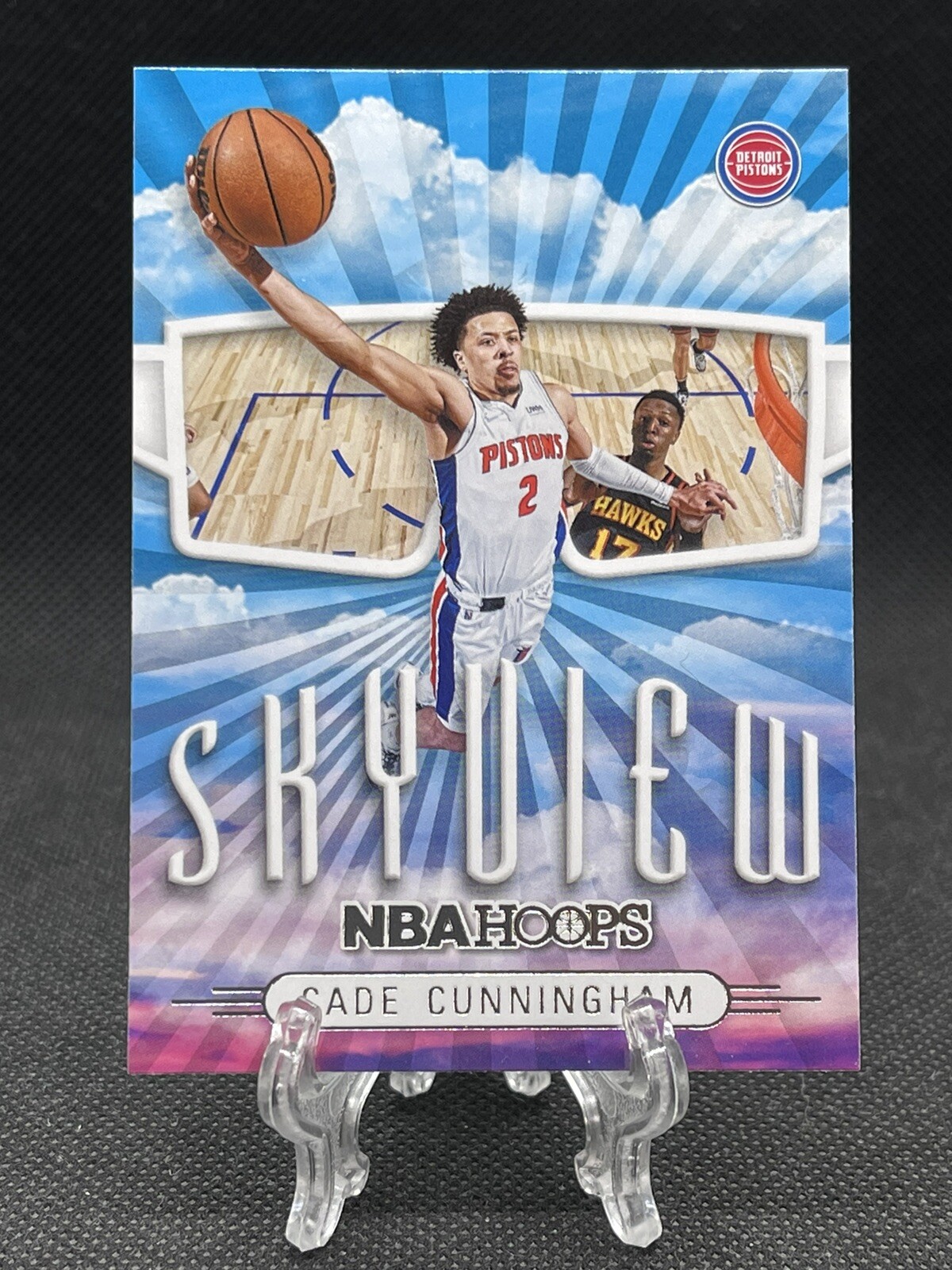 2022-23 Panini NBA Hoops Cade Cunningham #14 Skyview Insert - Pistons ...