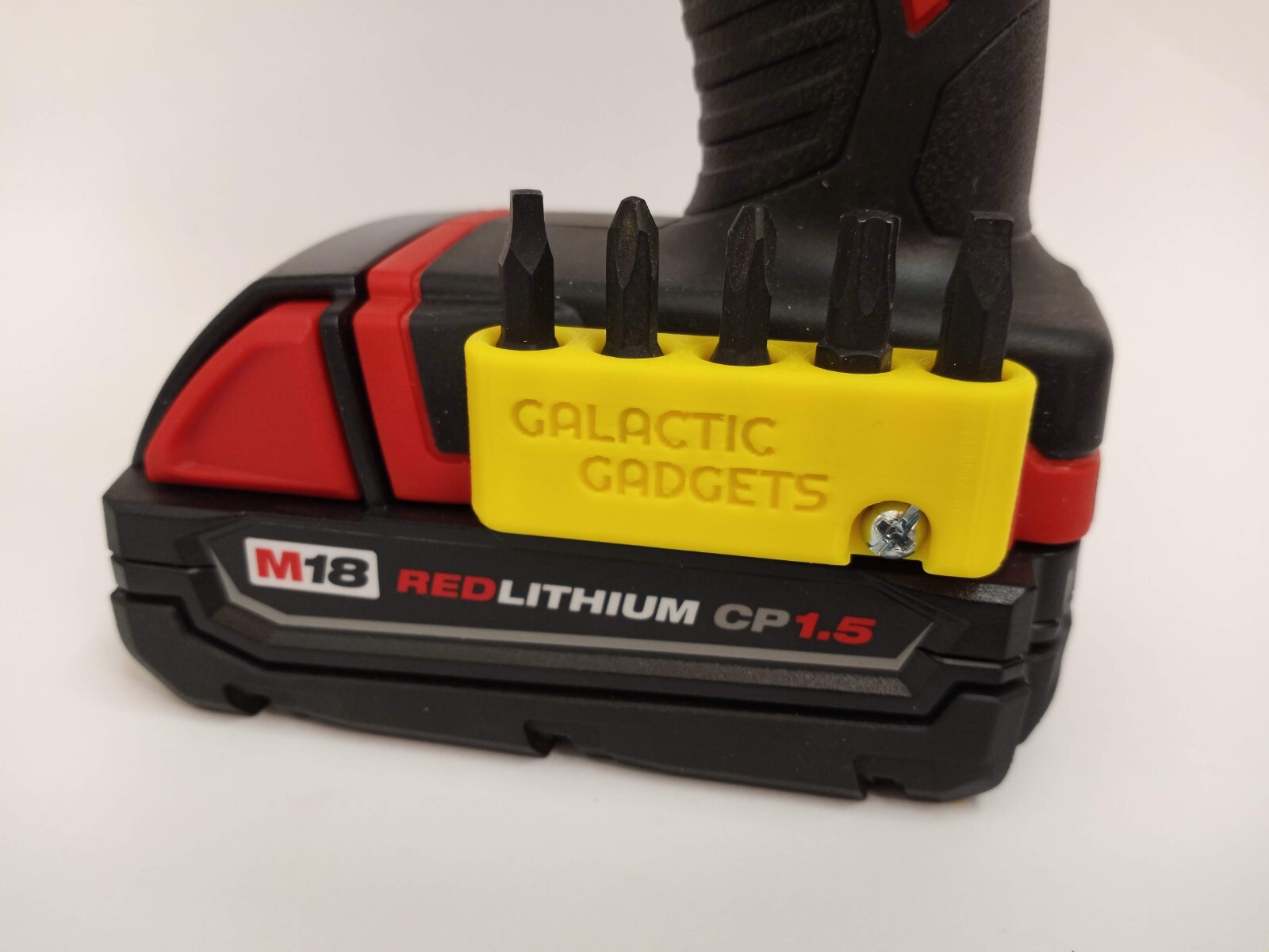 MAGNETIC Bit Holder - Milwaukee M18 Drill or Driver - 5 Slot Drill Bit ...