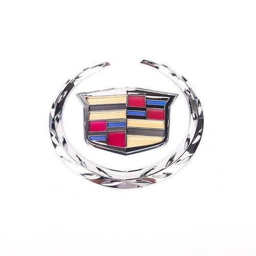 Cadillac Front Grille 6" Emblem Hood Badge Logo Chrome Color Symbol ...