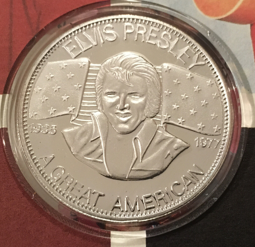 Elvis Presley King of Rock ‘n’ Roll 1 Troy Ounce .999 Solid Silver ...