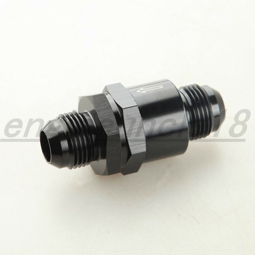 AN-10 10AN Non Return One Way Check Valve Oil Fuel EFI Fitting Adapter ...