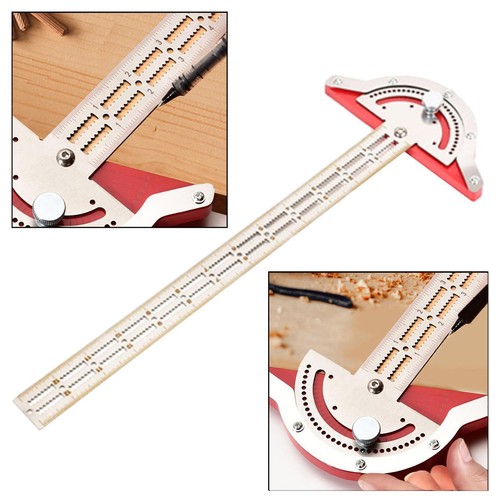 T Ruler Multi Angle Ruler Protractor Rustproof Portable Carpenter ...