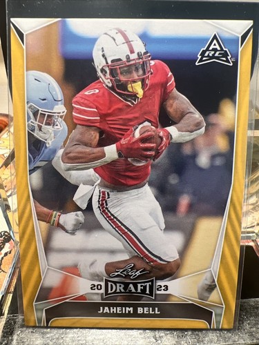 2023 Leaf Draft Yellow Jaheim Bell #35 Rookie Card RC Florida State ...