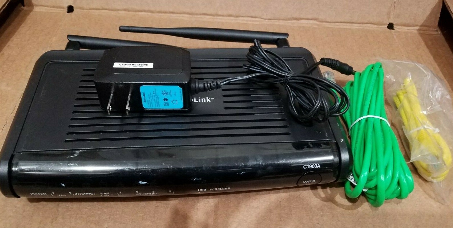 CENTURYLINK C1900A W/ ADAPTER CABLE WIFI ROUTER MODEM--- | eBay