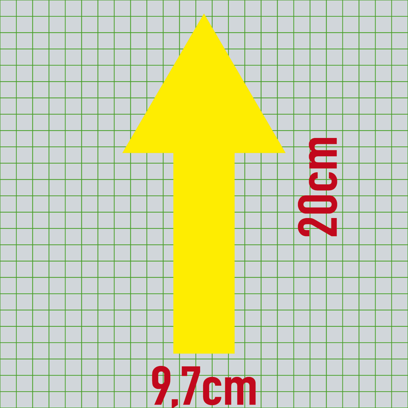 Sticker Arrow 20cm Wide Yellow Tattoo Car Door Window Decor Film ...