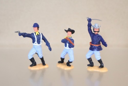 Timpo Toys Swoppets 3 X Selvaggio West Americano Union Civile Guerra ...