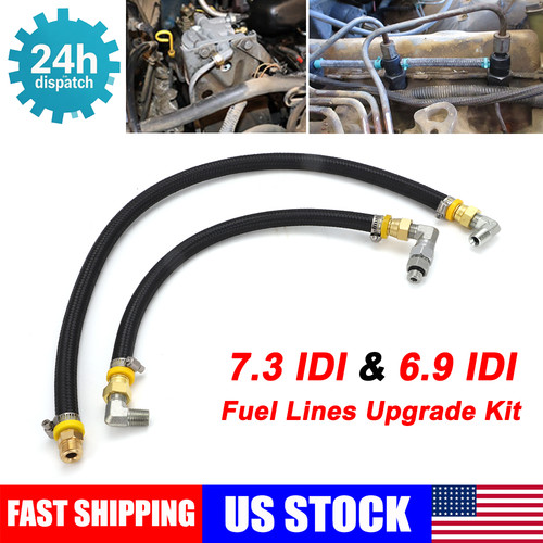 For Ford Diesel 6.9 IDI & 7.3 IDI Fuel Hose Line Upgrade Kit Lift Pump ...