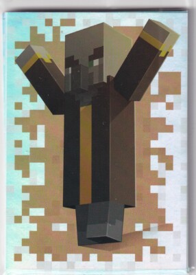 Panini Minecraft Treasure Sticker 2021 Numéro 70 Villager Holo | eBay