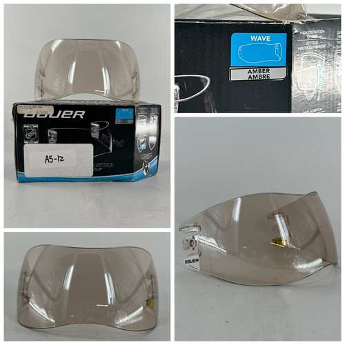 Bauer Pro-Clip Visor Wave Amber NWT YGI A5-12 | eBay