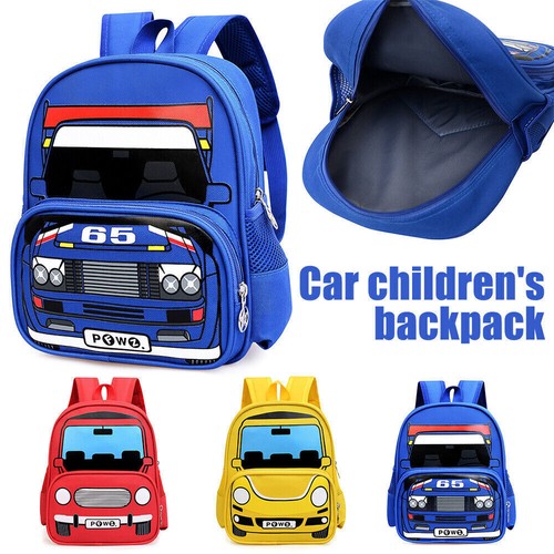Children Car Shaped Backpack Bookbag Preschool Kindergarten Bags School ...