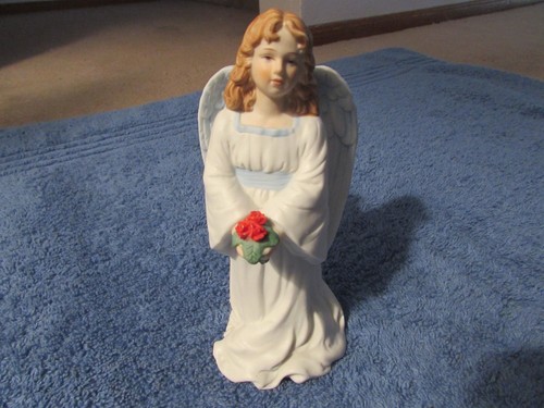 Angel Figurine Christmas Rose Collection The Heirloom Tradition Hamilton H5972 | eBay