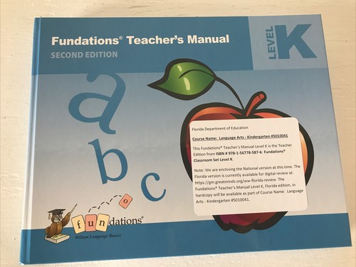Fundations Teacher s Manual Second Edition Level K Hardcover 2018 Fundations Teacher s Manual Second Edition Level K Hardcover 2018
