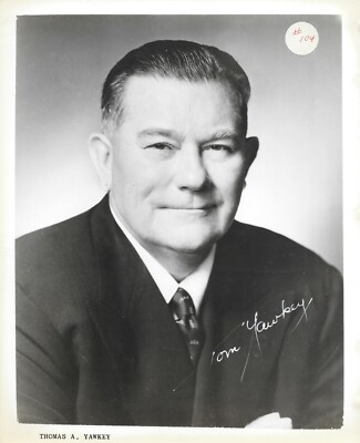 Exceedingly RARE Tom Yawkey Signed 8X10 Photograph D. 1976 PSA LOA # ...