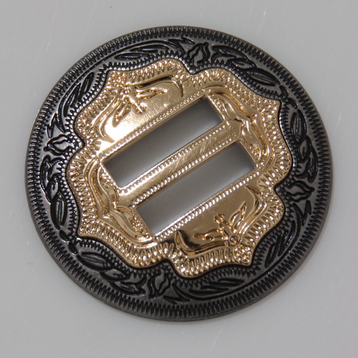 1-1/4" Western Slotted Concho Buckles with Slots Saddle Tack Craft Cart ...