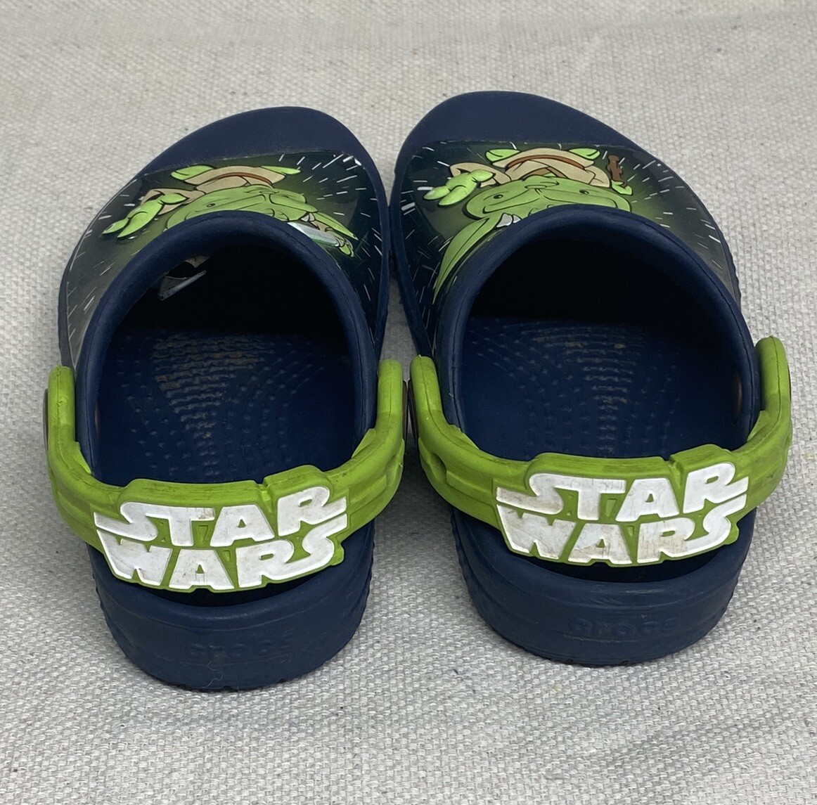 Crocs Star Wars Baby Yoda Unisex Kids Shoes Size C 4 5 Boys Girl Navy ...