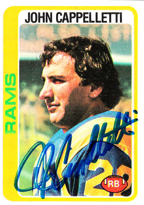 Heisman 1973 Penn State John Cappelletti Rams SIGNED Topps CARD ...