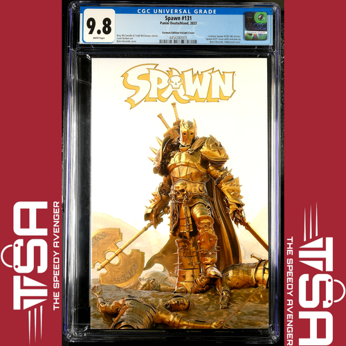SPAWN [GERMAN] #131 CGC 9.8 Björn Barends Gold Embossed #321 Homage ...
