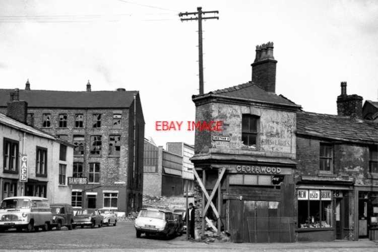 PHOTO 1968 GEOFF WOOD'S SHOP CHEETHAM STREET ROCHDALE LANCASHIRE GEOFF ...