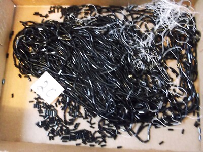 39 Strands Vintage Glass Black Bugle Beads on and off String | eBay