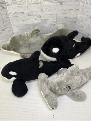SeaWorld 2022 Plush Bundle – Orca, Dolphin & Hammerhead Shark – 4 Plush ...