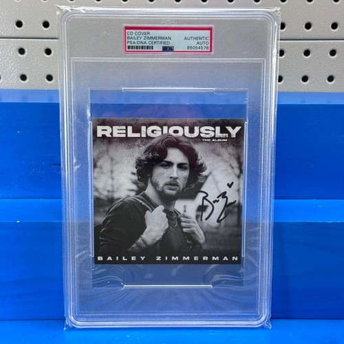 BAILEY ZIMMERMAN "Religiously" CD Cover Insert Autographed PSA Certified Signed | eBay