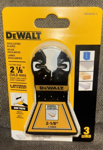 DEWALT 3-Pack Bi-metal Oscillating Tool Blade Set {Model#DWA4283-3} | eBay