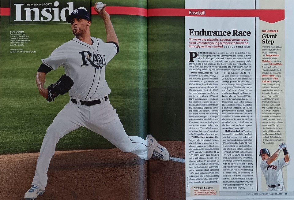 Sports Illustrated July 2010 Floyd Little Bobby Cox Cutler McNabb Jets ...