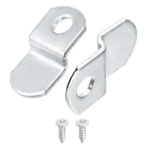 40Pcs 1/8" Offset Canvas Clips, Picture Framing Mirror Clip with 1 Hole ...