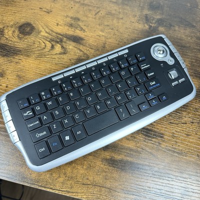 Multimedia 2.4Ghz Wireless Mini Handheld Keyboard with Trackball Mouse ...