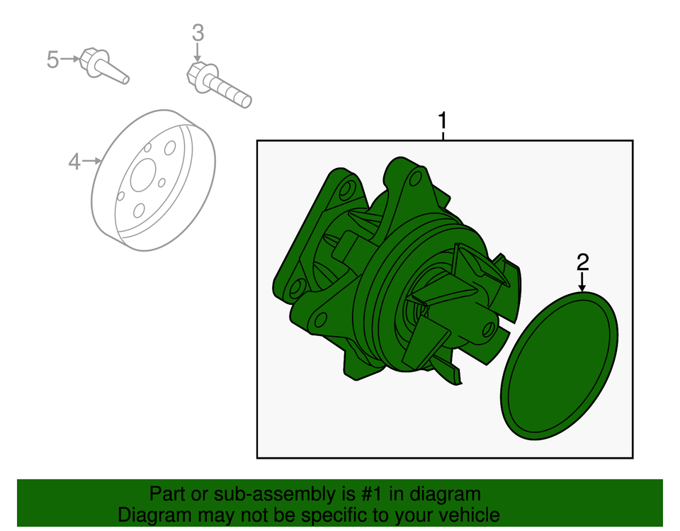 Genuine Land-Rover Water Pump Assembly LR081578 | eBay
