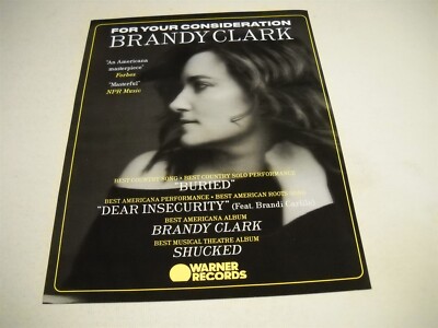 BRANDY CLARK for consideration ZACH BRYAN BB cover 2-sided 2023 Promo ...