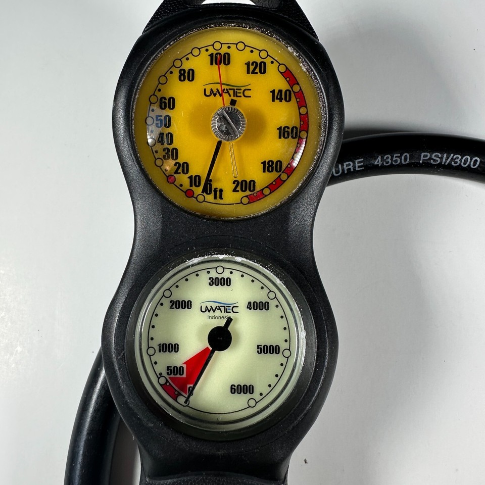 UWATEC 2 GAUGES DIVE CONSOLE, Pgpsi Dgft, Scuba Diving Instrument | eBay