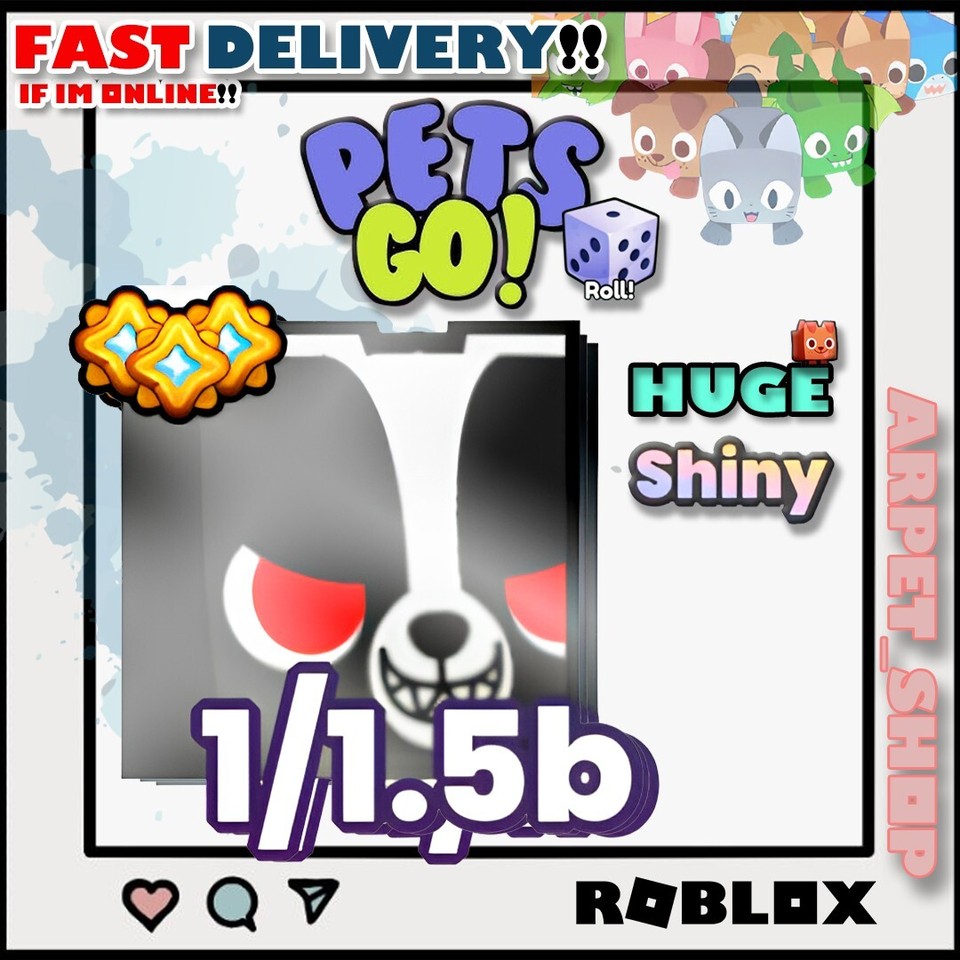 PETS GO - ROBLOX - PETS | HUGE | GEMS | ROBLOX PETS GO/PETS RNG | eBay