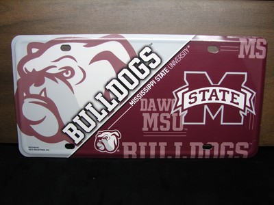 MISSISSIPPI STATE BULLDOGS METAL CAR LICENSE PLATE MSU NCAA | eBay