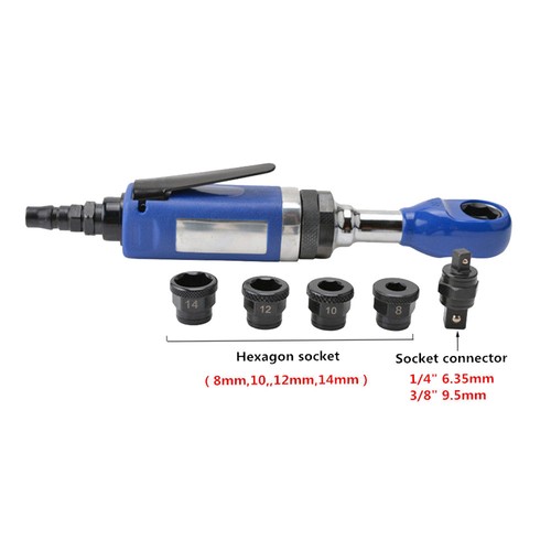 Pneumatic Air Ratchet Wrench Sockets Work Settings for Car Repairing ...