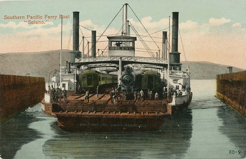 CA * Southern Pacific Ferry Boat “Solano” ca. 1908 Train Largest in ...