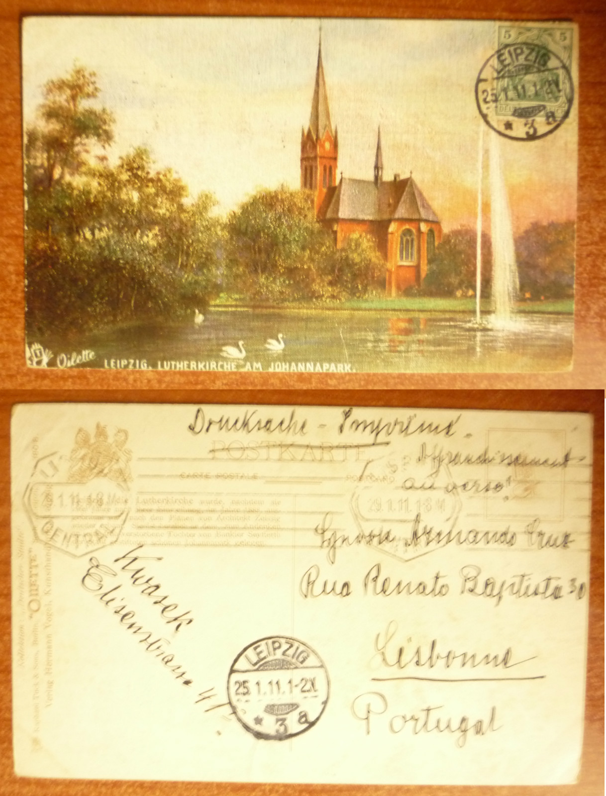 Leipzig-Lutherkirche Johannapark@ F.P. Zirkuliert | eBay