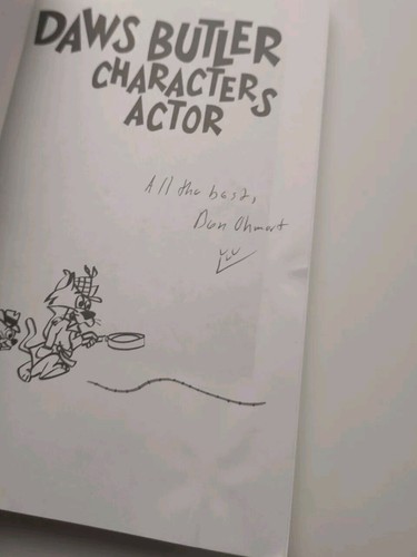 DAWS BUTLER CHARACTERS ACTOR By Ben Ohmart & Joe Bevilacqua Signed By ...