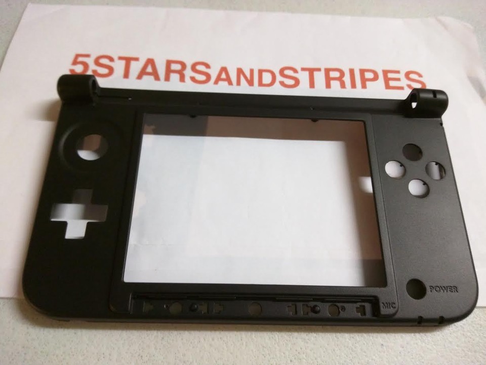 Nintendo 3DS XL Replacement Hinge Black Bottom Middle Shell Housing ...