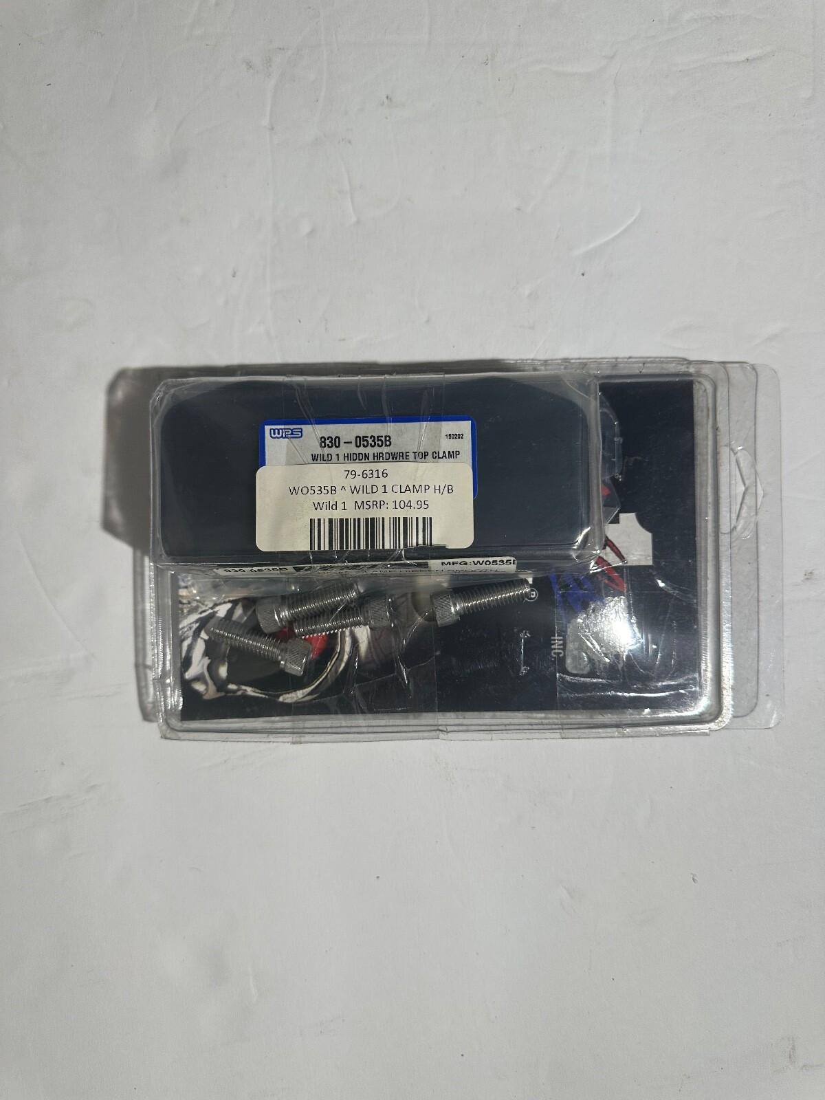 WILD 1 Hidden Hardware Top Clamp Smoot Black WO535 Aluminum Handlebar ...