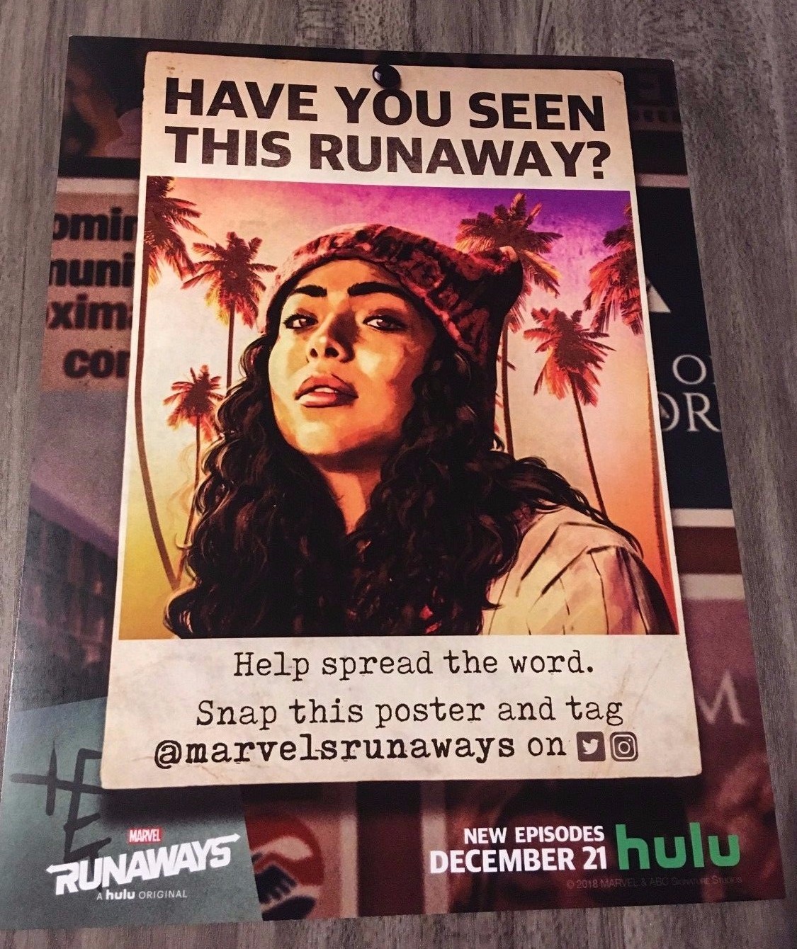Marvel Comics RUNAWAYS Hulu Original TV SHOW NYCC Comic Con PROMO ...