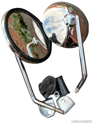 ukscooters LAMBRETTA VESPA PAIR STAINLESS LEGSHIELD CLAMP ON ROUND ...