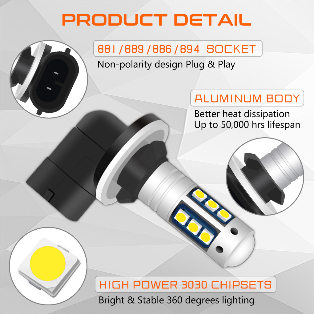 LED 2 Bulb For John Deere AXE16948 Gator XUV 560 550 590 620 625 825 ...