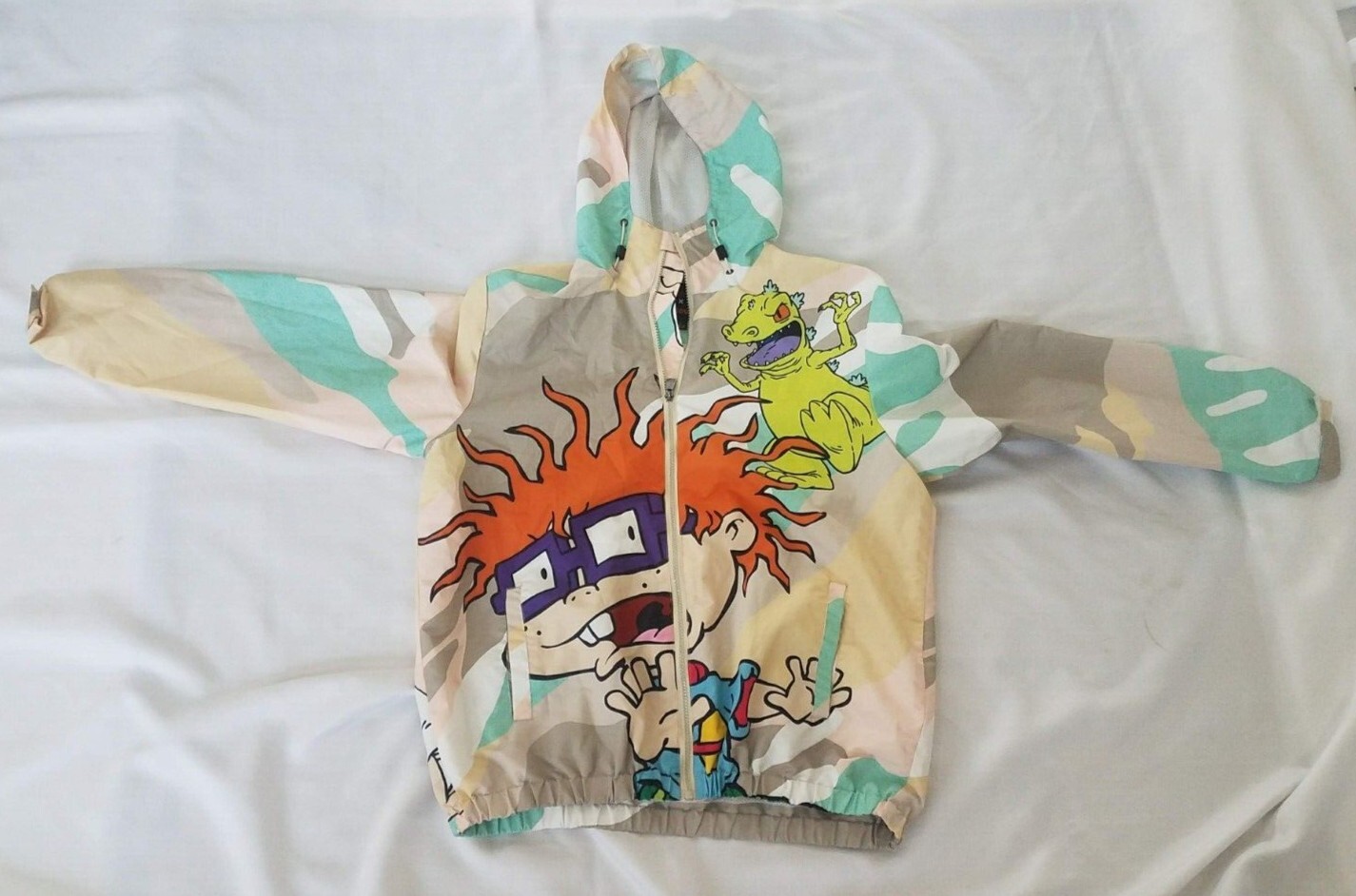 Nickelodeon Rugrats Windbreaker Jacket with Hood Size… - Gem