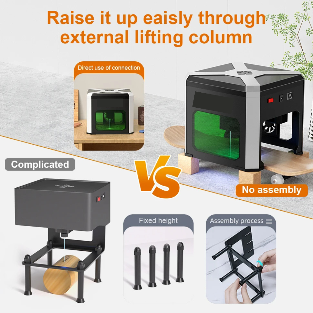 3000mw Laser Engraving Machine Diy Logo Mark Cutter Printer For Carving ...