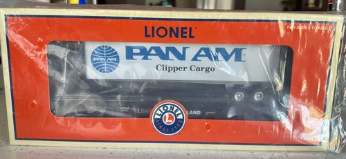 LIONEL 6-52341 NLCE LONG ISLAND FLAT CAR W/PAN AM TRAILER NIB O SCALE ...