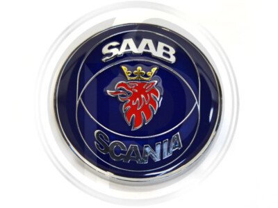 Saab Scania Boot Badge Emblem Trunk Metal Decal 9000 93-98 5-door CS ...