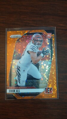 2024 Panini Prizm Erick All Orange Disco #333 Rookie Card | Bengals RC ...