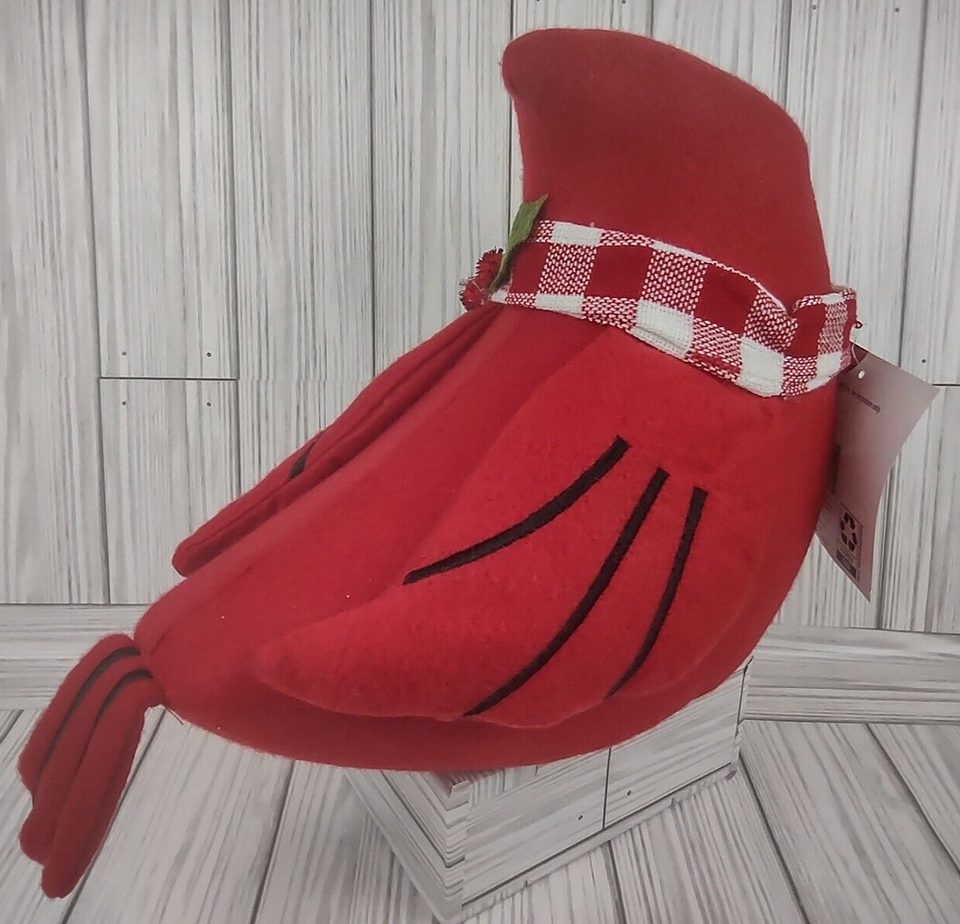 Cardinal Red Bird Christmas Tree Topper Figurine Ornament Nature ...